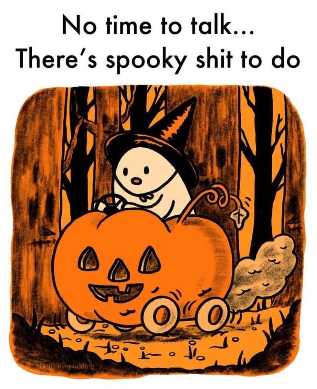 Wicked Art Wednesday – Defective Pudding – Halloween Horror Haiku